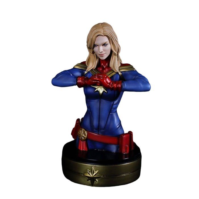 Buste - Semic - Captain Marvel - 20 cm - Polyrésine - 2 têtes ...