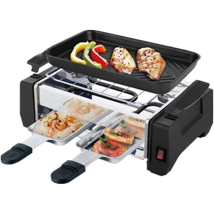 APPAREIL A RACLETTE AOIWE Grillades de raclette avec 2 Mini-casseroles ...