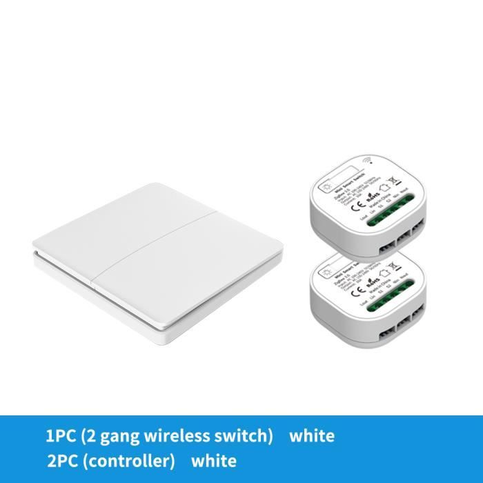 2 modules Gang 2 - Tuya Smart Switch 16a Module De Relais Zigbee Rf Kinetic Commutateur Sans Fil ...