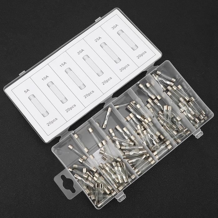 Fusible en verre, assortiment de fusibles en verre, protection de circuit en verre rapide à coup ...