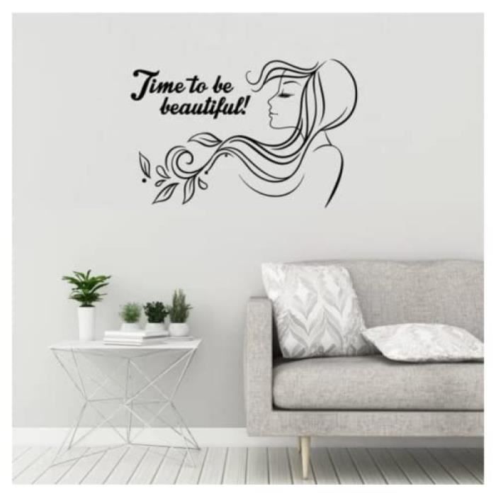 DIY Beauté Spa Sticker Salon De Coiffure Mural Peel and Stick Vinyle ...