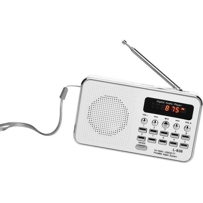 Mini Fm Radio Numérique Portable 3 W Haut-Parleur Stéréo Mp3 Audio ...