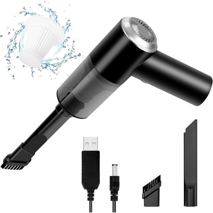 Mini Aspirateur À Main Sans Fil 6000 Pa Puissant, Aspirateur De Voiture ...