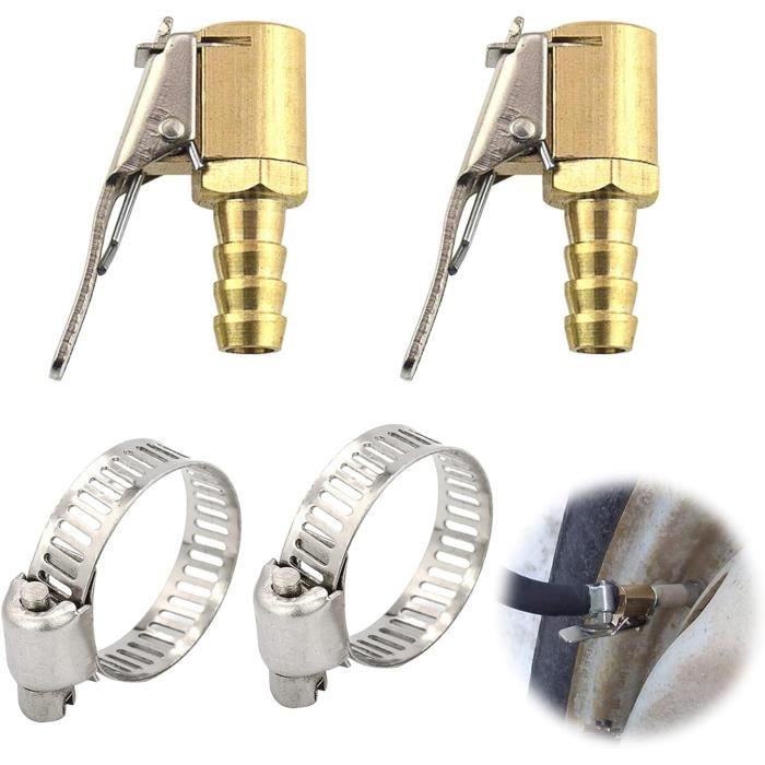 6Mm Embout De Gonflage Laiton, Clip Pour Valve Pneu Gonflage, Raccord ...
