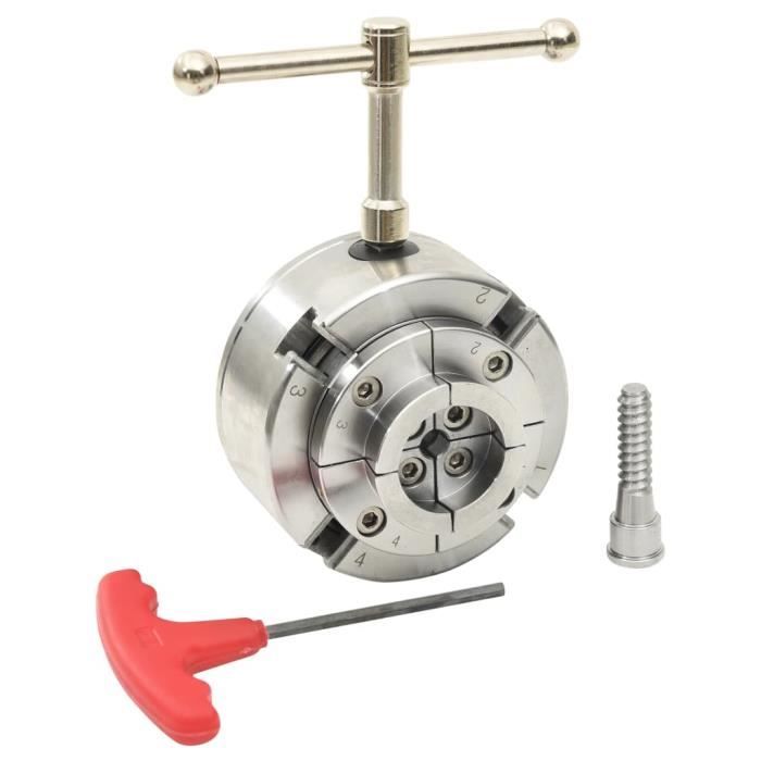 Mandrin à bois - DIOCHE - 4 mâchoires - Argenté - 96 mm - M33 ...