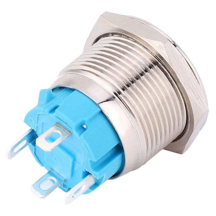 EJ.life interrupteur à bouton-poussoir 2 pièces 12 ~ 24VDC 16mm rond ...
