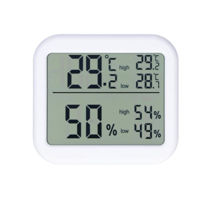 EJ.life Digital Hygrometer, Large‑screen LCD Display Thermometer ...