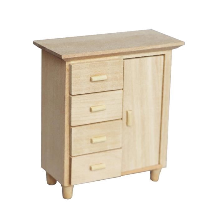 Armoire miniature à l'échelle 1:12, modèle de meubles, accessoires de meubles de maison de ...
