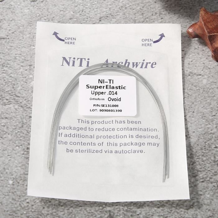 KIMISS Arc Fil 100 pcs NiTi Rond Orthodontique Support Archwire Super ...