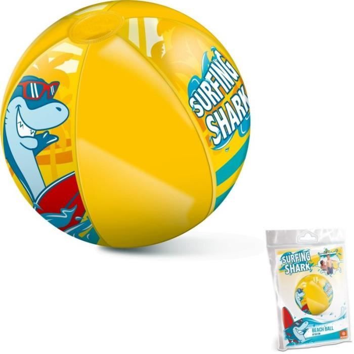 Ballon de plage - MONDO - Surfing Shark - Coloré - 50 cm - Pour enfants ...