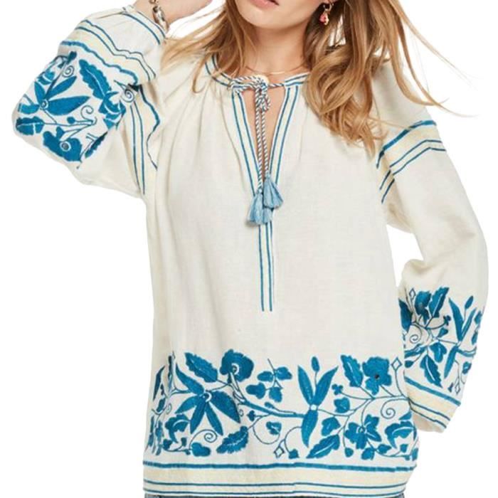 Blouse Beige Brodé Femme Scotch & Soda Boho Beige - Cdiscount Prêt-à-Porter