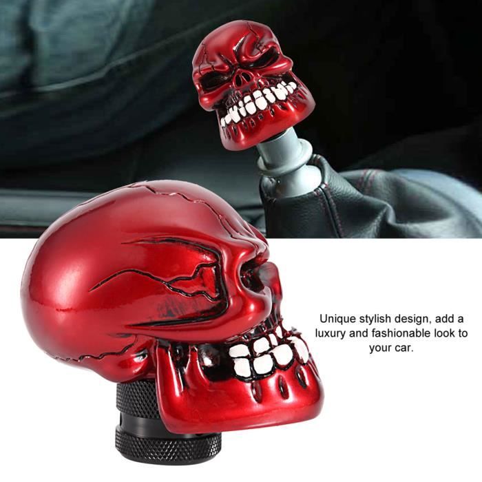 Pwshymi - Skeleton Skull Head Car Modified Gear Shift Pommeau Bâton ...