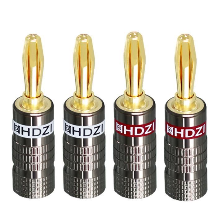 Fiches banane Type Y,connecteur Audio,pour haut-parleur,fil,double vis ...