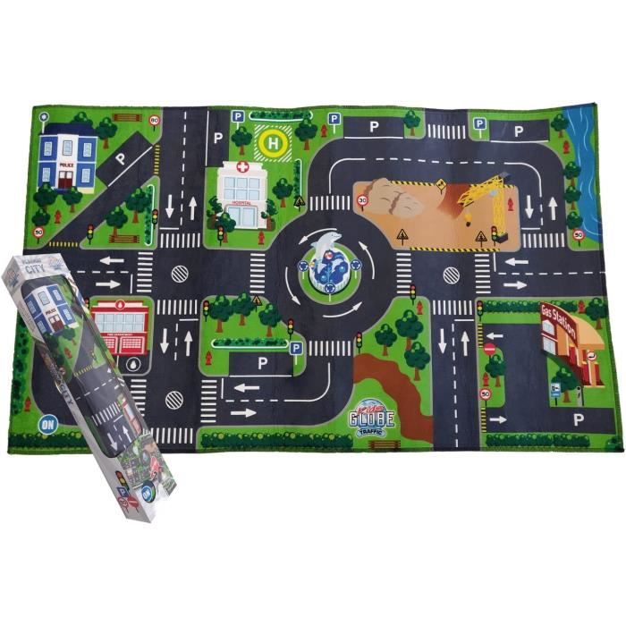Kids Globe Play Mat with Roads (Illuminated LED Traffic Lights ...
