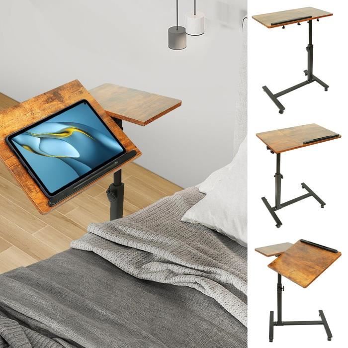 XUANYU,Table D'appoin,Table de Lit à roulettes,XLL, Réglable en Hauteur ...