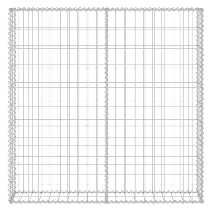 Mur en gabion ZERODIS - Acier galvanisé 80x20x100 cm - Grande capacité ...
