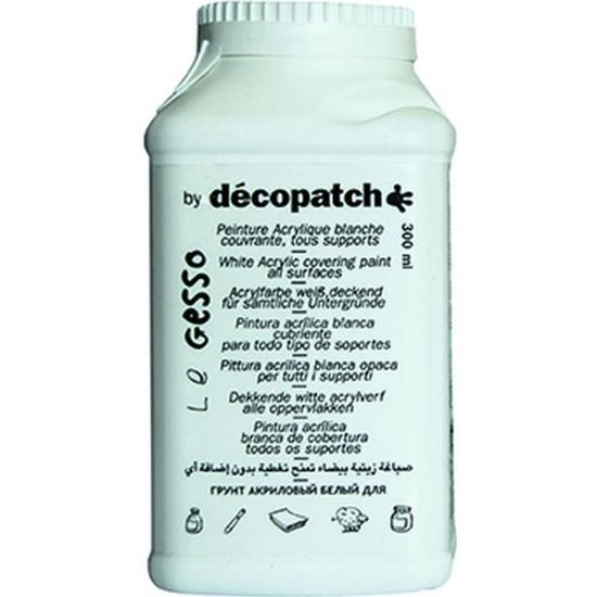 Colle DECOPATCH Gesso 300g - Marque DECOPATCH - Pour papier mâché ...