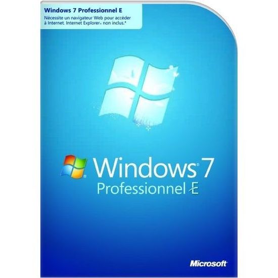 Windows 7 Professionnel E - Cdiscount Informatique