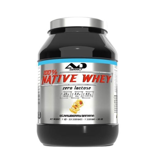 Whey native Addict Sport Nutrition - Native Whey Zero - Strawberry ...