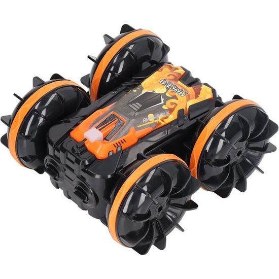 Voiture de Cascade TéLéCommandée Amphibie, Voiture de Cascade RC Exquise 2,4 GHz pour l'eau pour ...