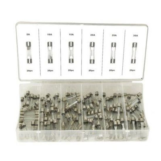 Assortiment de fusibles en verre - Pack de 120 - 5A, 10A, 15A, 20A, 25A, 30A - Cdiscount Bricolage