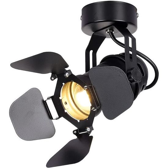 Vintage Loft Métal Plafonniers Spots, Spot Led Angle Réglable E27 ...