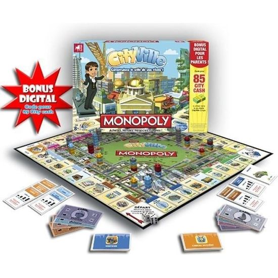 MONOPOLY Cityville - Cdiscount Jeux - Jouets