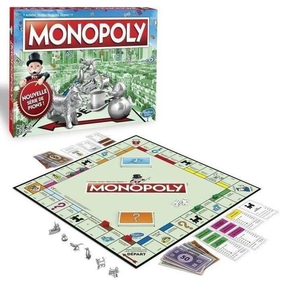 MONOPOLY - Jeu pour la famille et les enfants - 2 à 6 joueurs - dès 8 ...