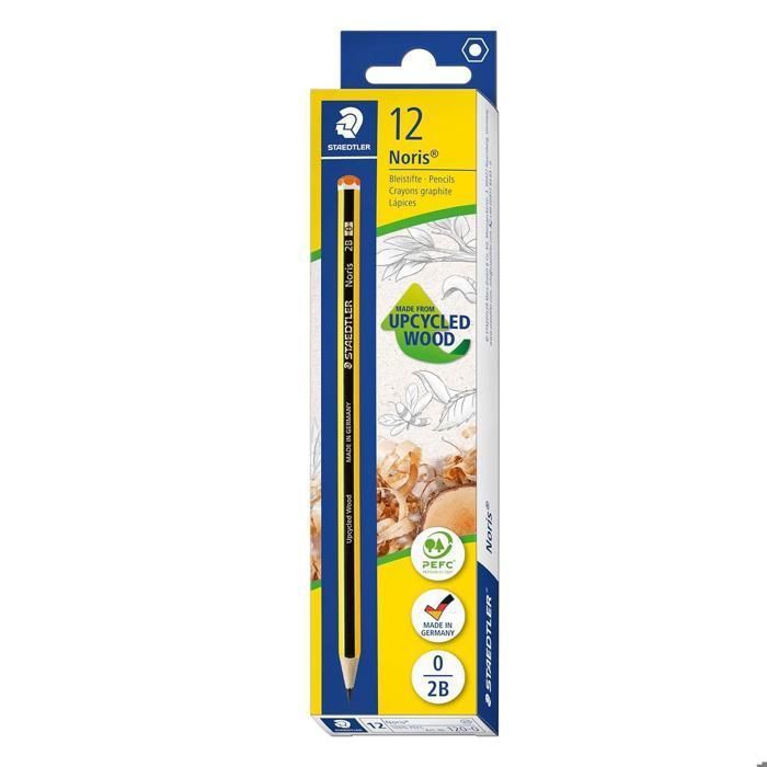 STAEDTLER 121-2B Noris School Crayons graphite - Degré 2B - Paquet de ...