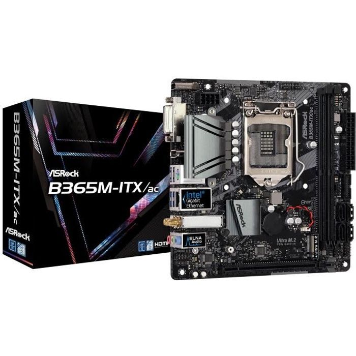 ASRock B365M-ITX/AC - Carte mère mini-ITX Socket 1151 Intel B365 ...