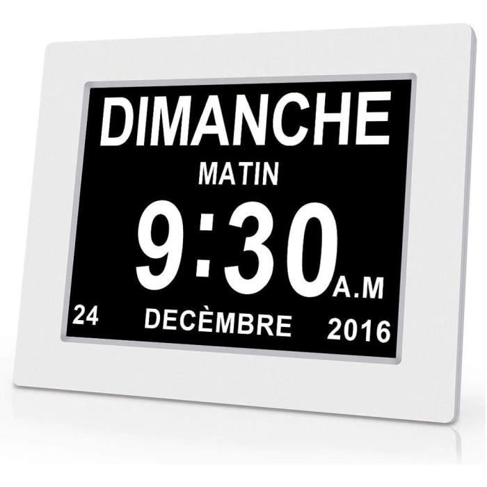 8 pouce LCD horloge numérique calendrier avec date jour et heure ... 8 pouce LCD horloge numérique calendrier avec date jour et heure ...