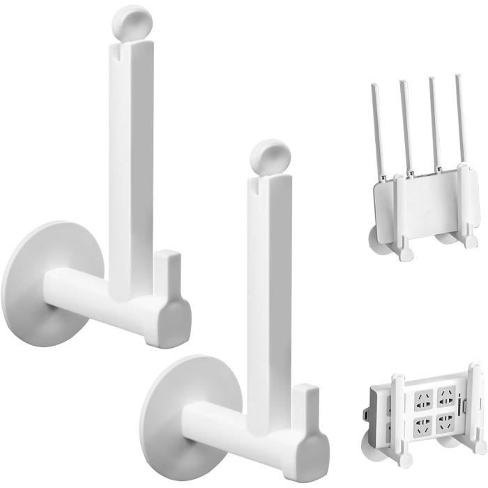 Support mural pour box internet et routeur - Etagère sans percer pour ...