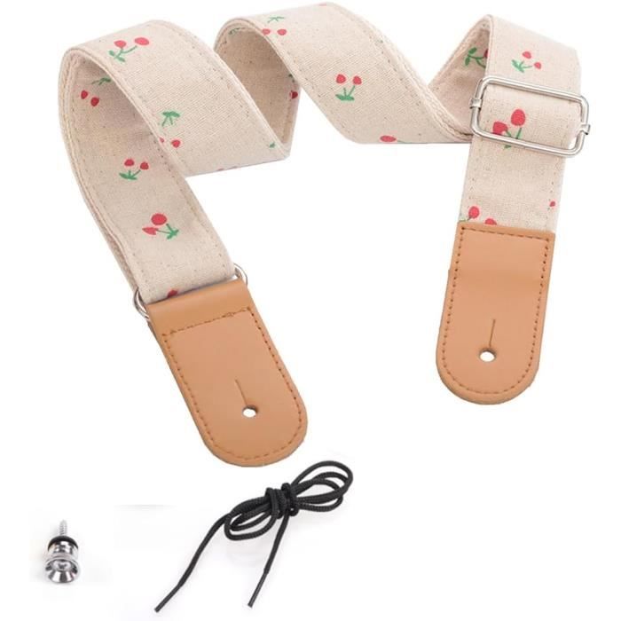 Sangle de ukulélé style art 4 cm de large avec petite sangle à motif ...