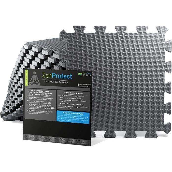 ZenProtect, Tapis de Protection de Sol en Mousse Souple, Jeu de 18 ...