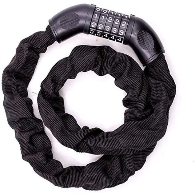 Chaîne antivol antivol Combinaison vélo serrures Roue de vélo Serrure ...