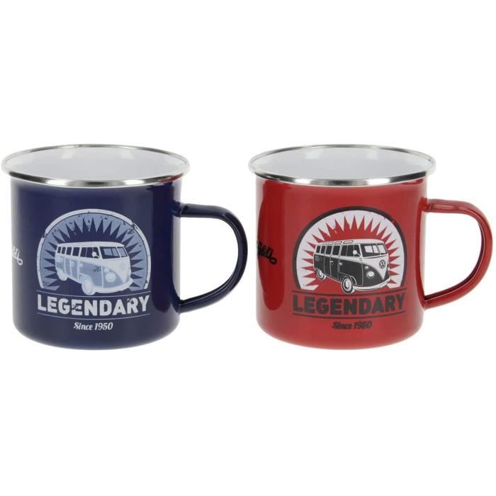 VW Collection Volkswagen Combi Bus T1 Camper Van Ensemble de 2 Mugs de ...