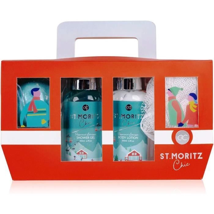 Alpine Chic Kit De Bain Avec 100 Ml De Gel Douche, 100 Ml, 100 Ml De ...