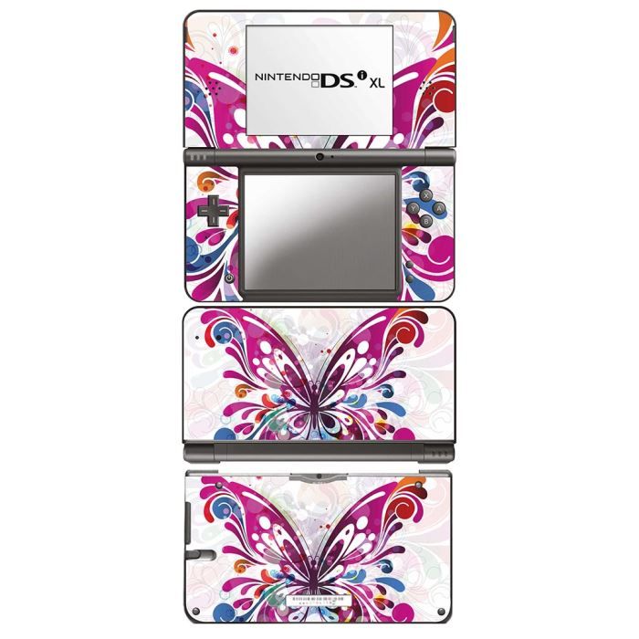 Skin Stickers pour nintendo DSI XL (Sticker : Papillon vectoriel ...