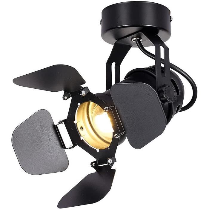 Vintage Loft Métal Plafonniers Spots, Spot Led Angle Réglable E27 ...