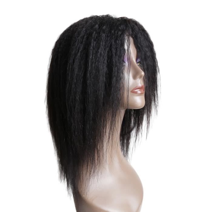 Noir naturel - 22 pouces - Verser150% - Yavida Perruques droites ...