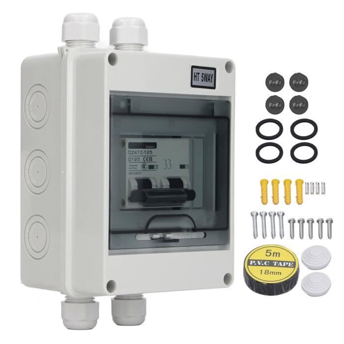 Disjoncteur miniature CC - CIKONIELF - Pa66 - Étanche IP65 - Couvercle transparent - 10 kA ...