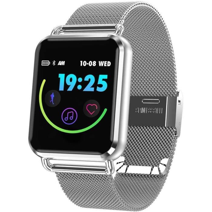 Montre Connectée Smartwatch Cardio Podometre Bracelet Connecté Etanche ...