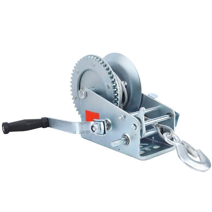 Treuil manuel à sangle 3500lbs - FDIT - Double engrenage - 10m sangle ...