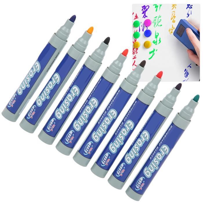 Stylo pour tableau blanc - FDIT - 8 stylos multicolores - Pointe ...