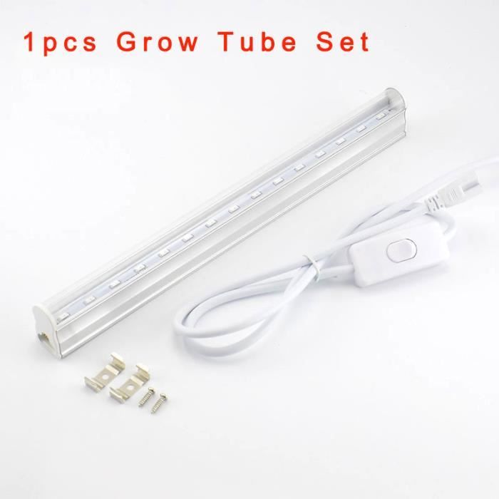 ECLAIRAGE,1pcs Grow Tube Set Lampe horticole de croissance Led T5 12 pièces rougebleu pour ...