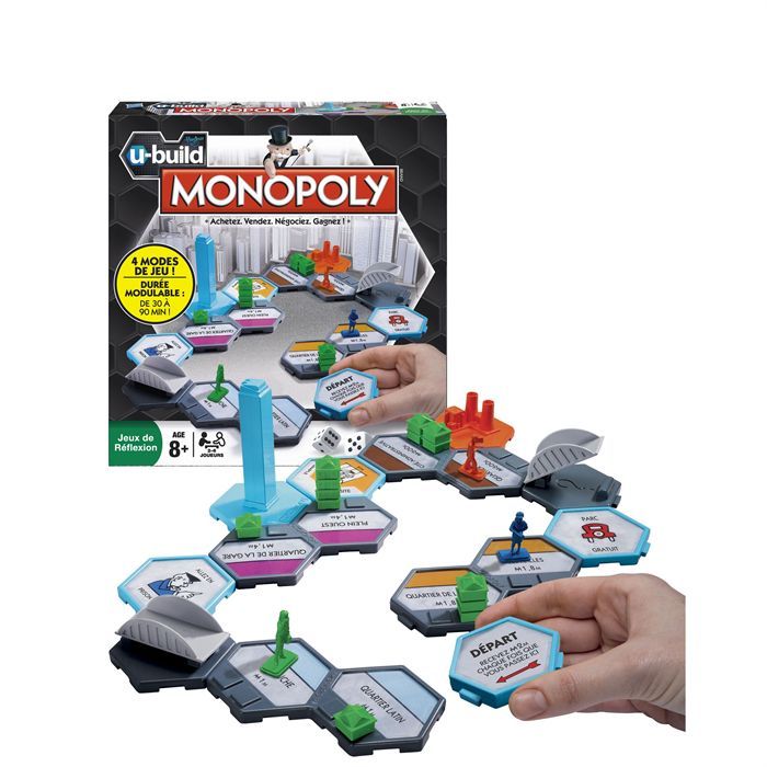 Monopoly U-Build - HASBRO - Jeu de plateau personnalisable - Mixte - A ...