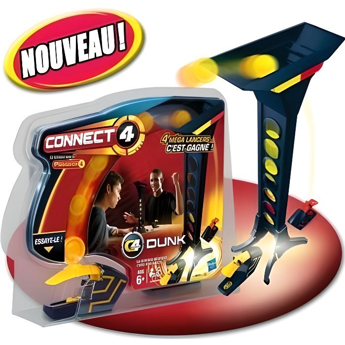 Jeu de plateau - HASBRO - Connect 4 - Puissance 4 Dunk - À partir de 6 ...