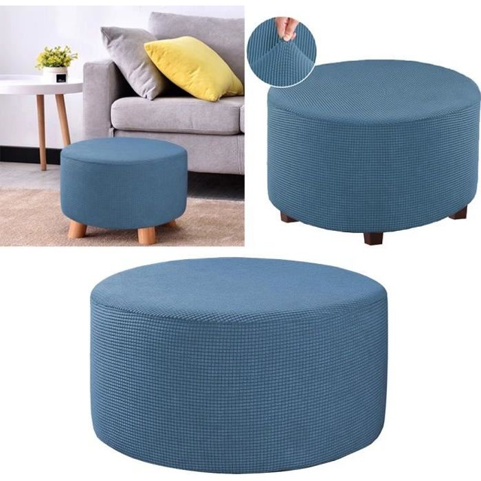 Pouf extensible housses pouf rond couvre repose-pieds amovible couvre ...