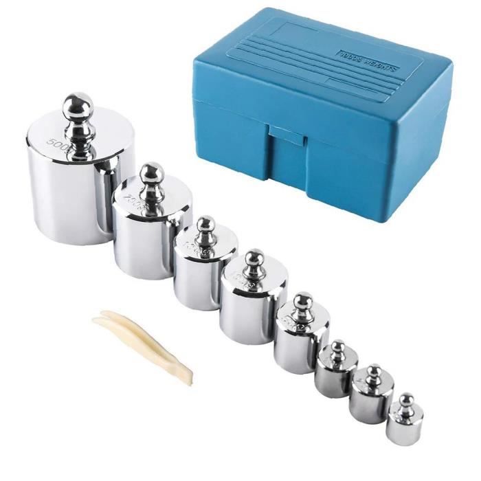 1000g Poids de calibration gramme acier chromé acier chromé étui pour ...