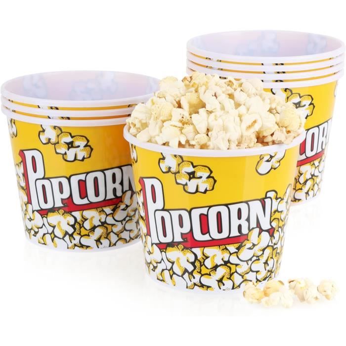 ® 8X Seaux À Pop-Corn - Bol À Pop-Corn - Gobelet À Boisson Pour Pop ...